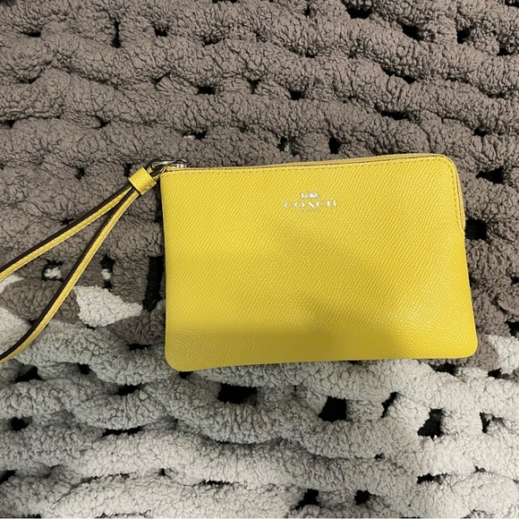Coach | Bags | Yellow Coach Wristlet Wallet | Poshmark